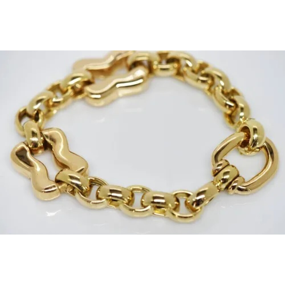 Pulsera ancha Italiana oro 18 kilates roll-on 22 grs – Anticuarios 2002