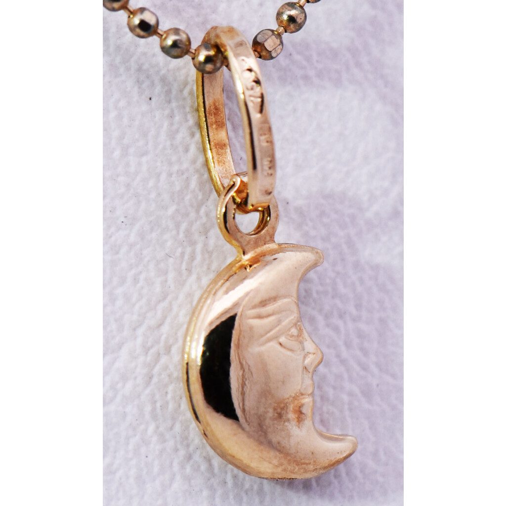 Dije Oro 18k Modelo Luna Maciza – Anticuarios 2002